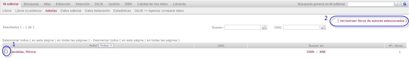 Corrección de autorías – DILVE